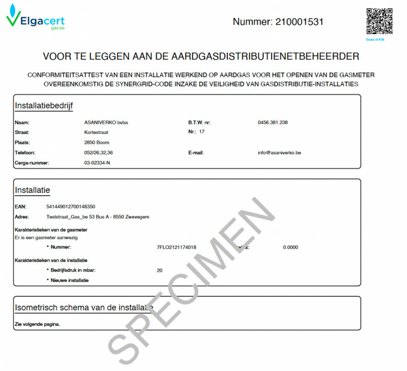 De documenten te beheren via Elgacert