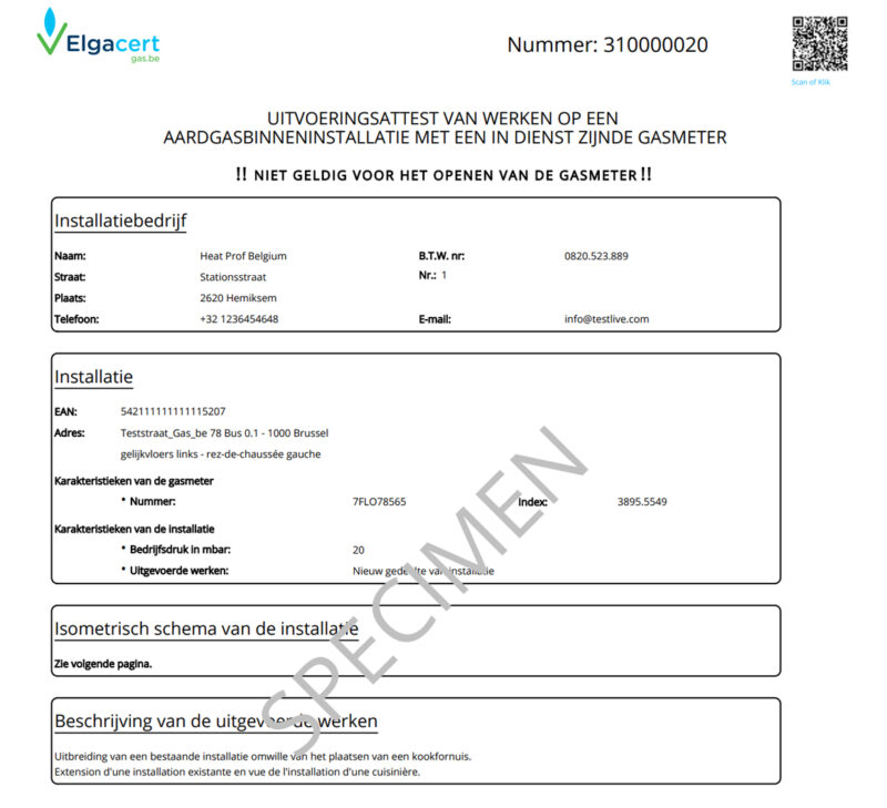 De documenten te beheren via Elgacert